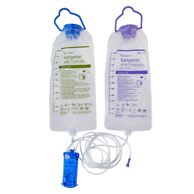 Enteral Feeding Pump Flush Bag Set Kangaroo OMNI 1000 mL NonSterile ...