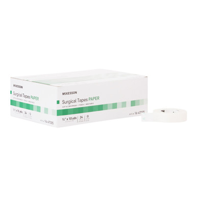 Medical Tape McKesson White 1/2 Inch X 10 Yard Paper NonSterile - Medex ...