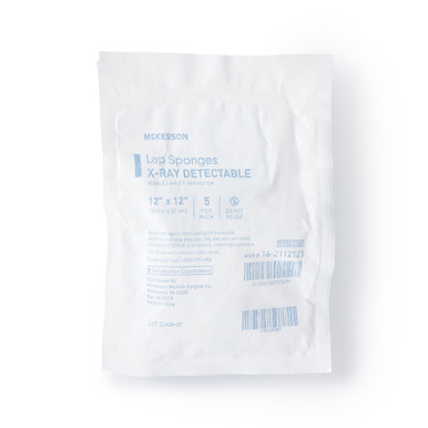 Surgical Laparotomy Sponge McKesson X-Ray Detectable Cotton 12 X 12 ...