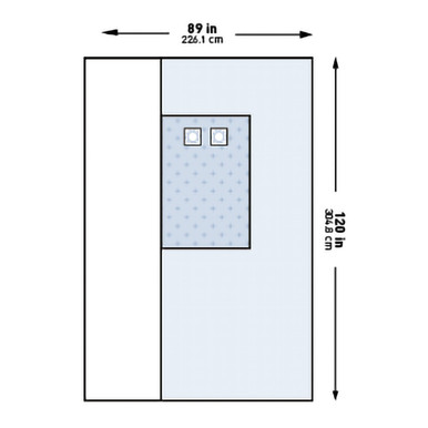 Cardiovascular Drape McKesson Femoral Angiography Drape 89 W X 120 L ...