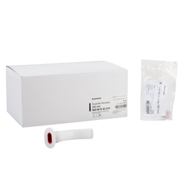 Guedel Oropharyngeal Airway McKesson Red 100 mm Length Size 5 ...
