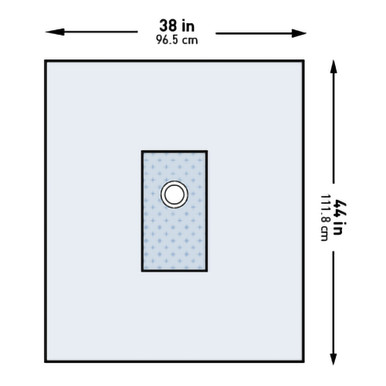 Cardiovascular Drape McKesson Brachial Angiography Drape 38 W X 44 L ...