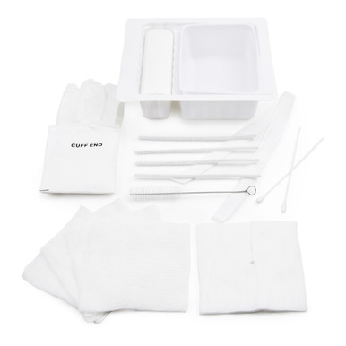 Tracheostomy Care Kit McKesson with 4 - Woven Gauze 4" x 4" (8-Ply ...