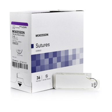 Absorbable Suture with Needle McKesson Polyglycolic Acid GS -22 1/2 ...