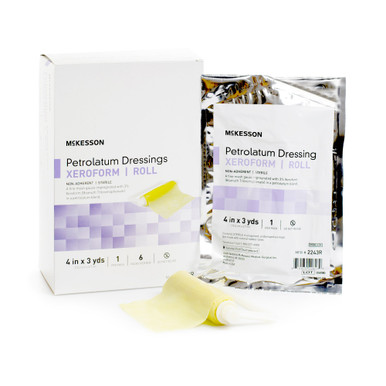 Xeroform Petrolatum Impregnated Dressing McKesson Roll 4 Inch X 3 Yard ...