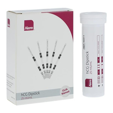 Abbott hCG: Human Chorionic Gonadotropin Dipstick Test CLIA Waived, 50 ...