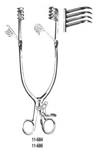 MILTEX BECKMAN-ADSON Retractor, 12-1/2" (31.8 cm), hinged, sharp, 4 X 4 ...