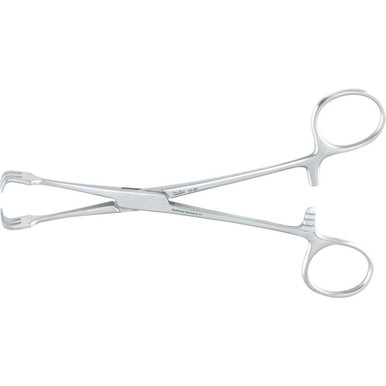 LAHEY Traction Forceps, 6-1/4" (156mm), 3 X 3 teeth., 12-80 - Medex Supply