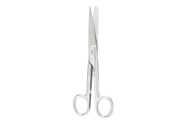 Utility Scissors, 6-1/2" (165Mm), Straight, Blunt/Blunt, One Serrated ...