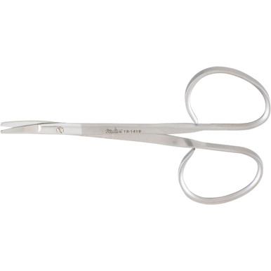 Miltex Iris Utility Scissors, 3-3/4" (9.5 Cm), Curved Blunt Blades, 15 ...