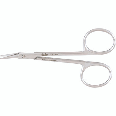 Miltex Aebli Corneal Scissors, 4" (10.2 Cm), Angled On Flat, Right., 18 ...