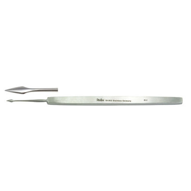 Miltex Walter Corneal Spud, 4-5/8" (11.8 Cm), Straight Blade 4 Mm., 18 ...