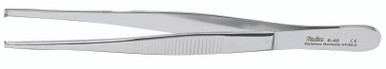 Tissue Forceps, 4-5/8, 1X2 Teeth, Serrated Handles, 6-40 - Medex Supply