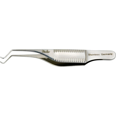 Miltex Gill-Hess Iris Forceps, 2-3/4" (7 Cm), 1 X 2 Teeth Forward 0.5 ...