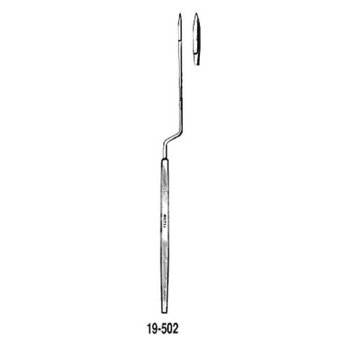 Miltex Sexton Ear Knife, 7" (17.8 Cm), Bayonet, 19-502 - Medex Supply