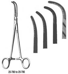 Miltex Rumel Thoracic Artery Forceps 8-3/4" (225Mm), Full Curve, 2.5Mm ...