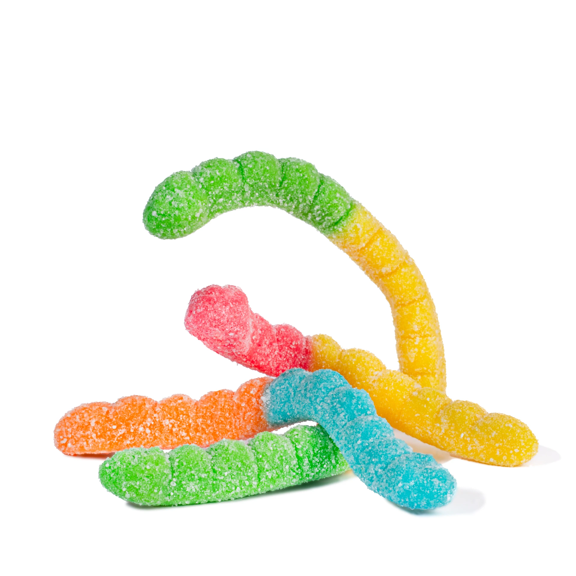 Sour Mini Neon Gummi Worms | Sour Gummy Worms | Albanese Candy