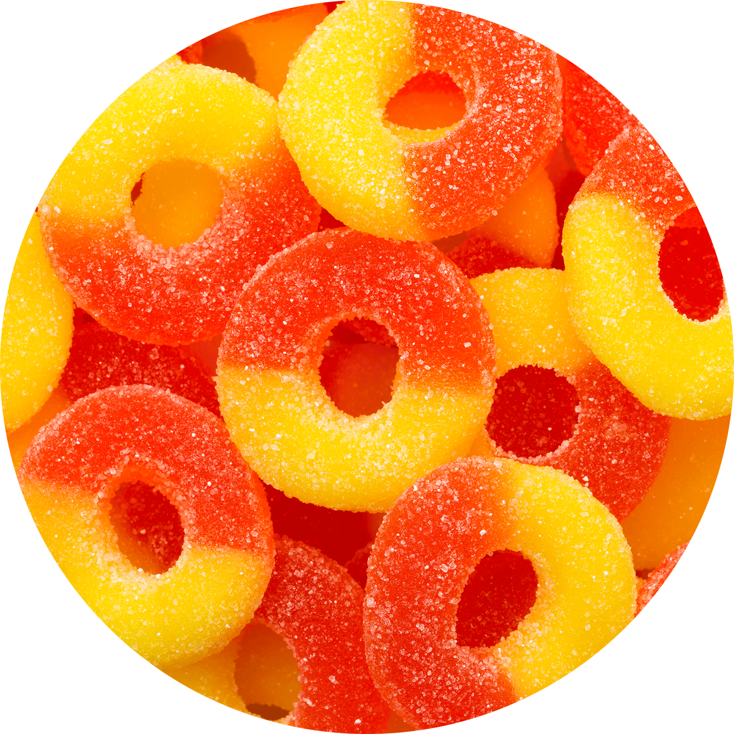 Peach Gummi Rings | Peach Ring Candy | Albanese Candy