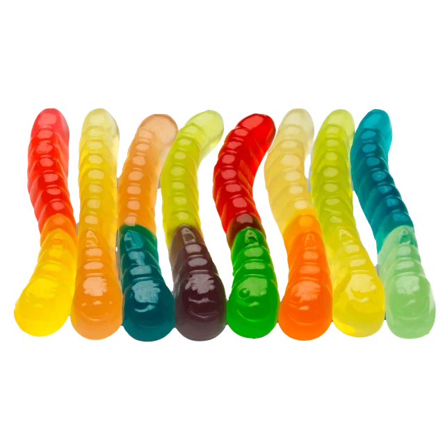 12 Flavor Mini Gummi Worms® | Albanese World's Best Gummies | Albanese ...