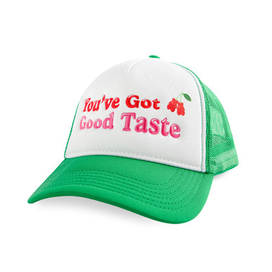 You've Got Good Taste Retro Trucker Hat - Vivid Green | Albanese Merch ...