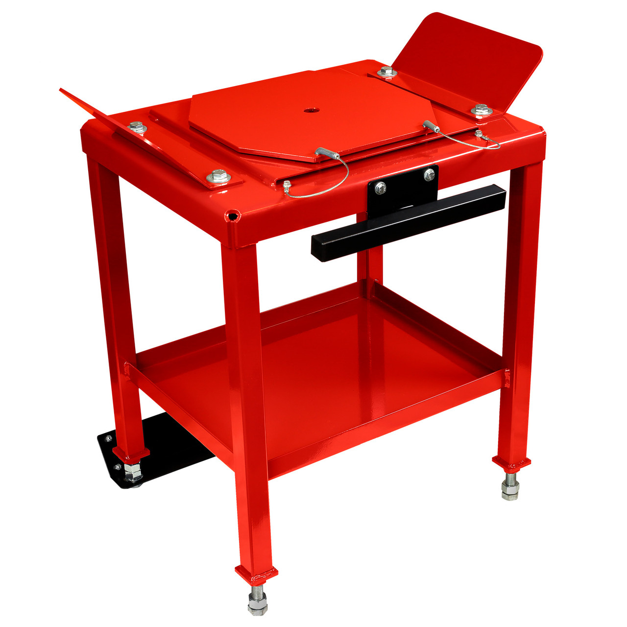 28" Portable Medium Duty Alignment Stand Set with Built-In Turn Plates ...