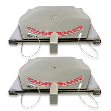 Medium Duty Stainless Steel Alignment Turnplate Set with Pointers ...