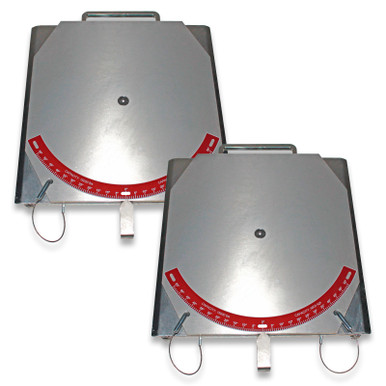 HD Truck Stainless Steel Alignment Turnplate Set with Pointers | McBay ...