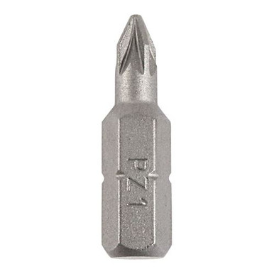 Pozi Driver Bit - S2 Grey [No.1 x 25] - [Blister Pack] 10 Pieces - YARDFixt