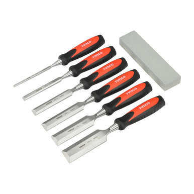 Bevel Edge Wood Chisel Set - [Blister Pack] 7 Pieces - YARDFixt