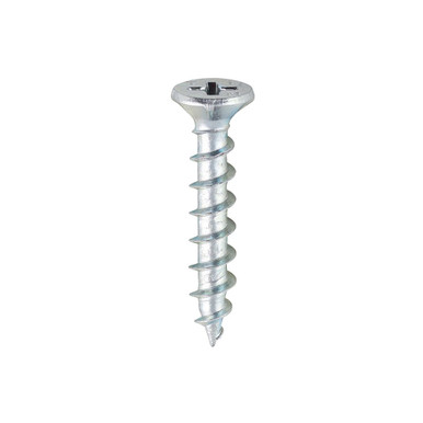 PVC Window Screw RIB CSK -BZP [4.3 x 25] - [Box] 1000 Pieces - YARDFixt