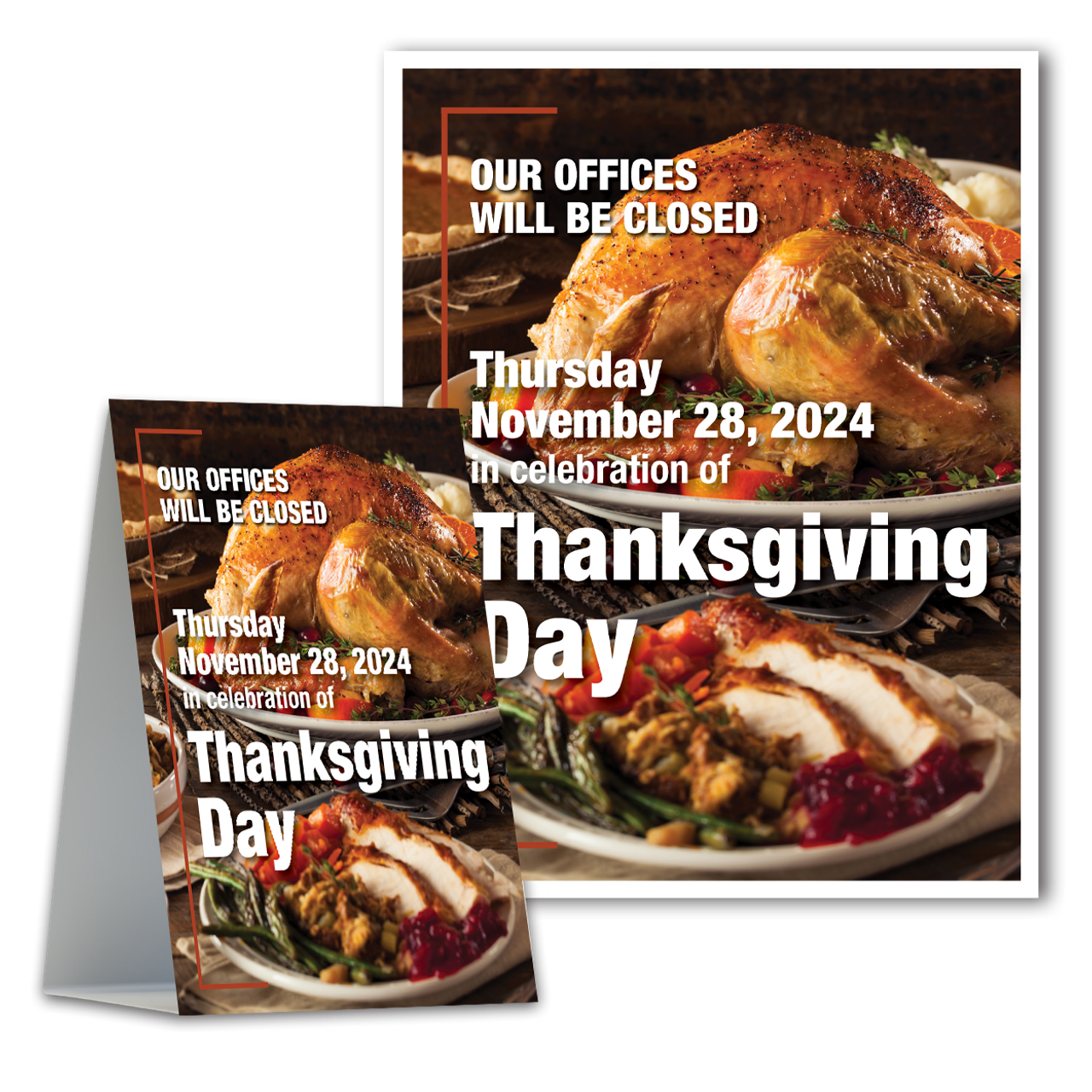 Holiday Closed Signs Banks and Credit Unions