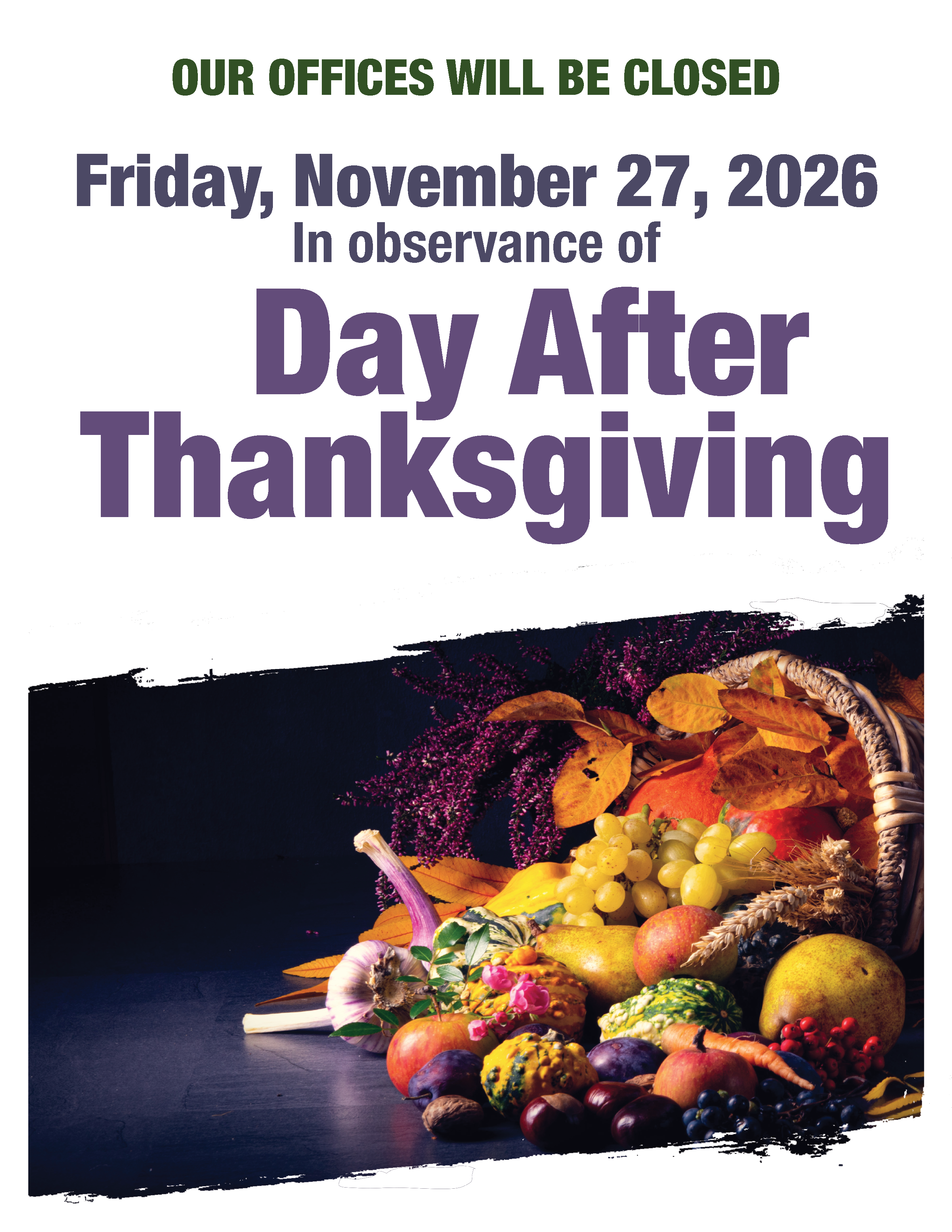 Holiday Closed Signs Banks and Credit Unions