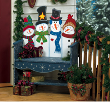 Snowman Bench Wood Craft Pattern