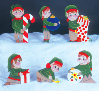 6 Helpful Elves Wood Craft Pattern