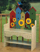 Birdhouse Bench Wood Craft Pattern