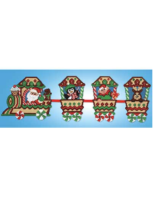 Santa Express Christmas Train Plastic Canvas Kit