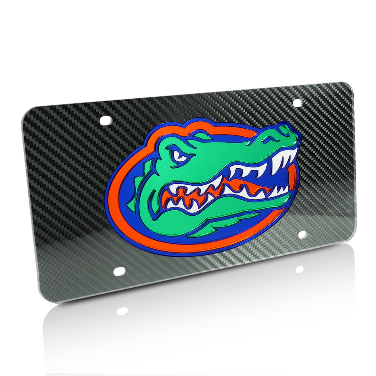 University of Florida Gators Carbon Fiber Look License Plate - Car ...