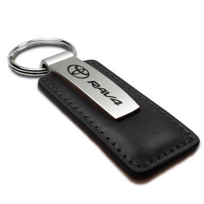 Toyota RAV4 Black Leather Key Chain - Car Beyond Store