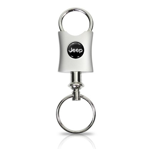 Jeep Logo Contoured Metal Valet Key Chain - Car Beyond Store