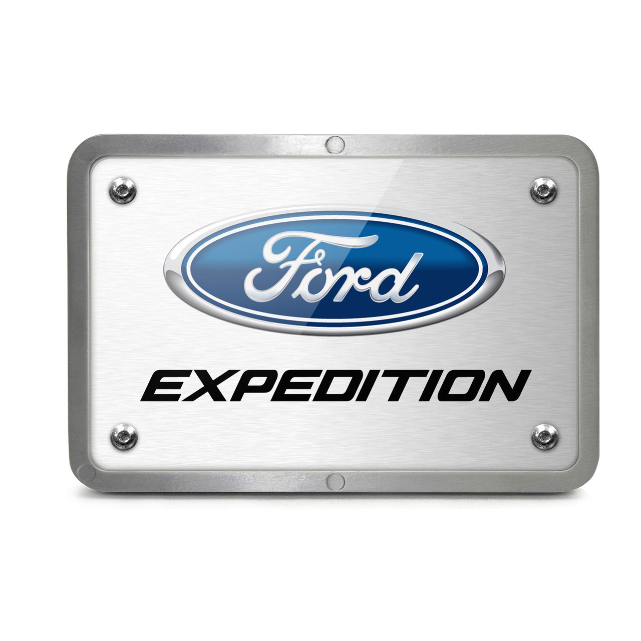 Ford Expedition UV Graphic Brushed Silver Billet Aluminum 2 inch Tow ...