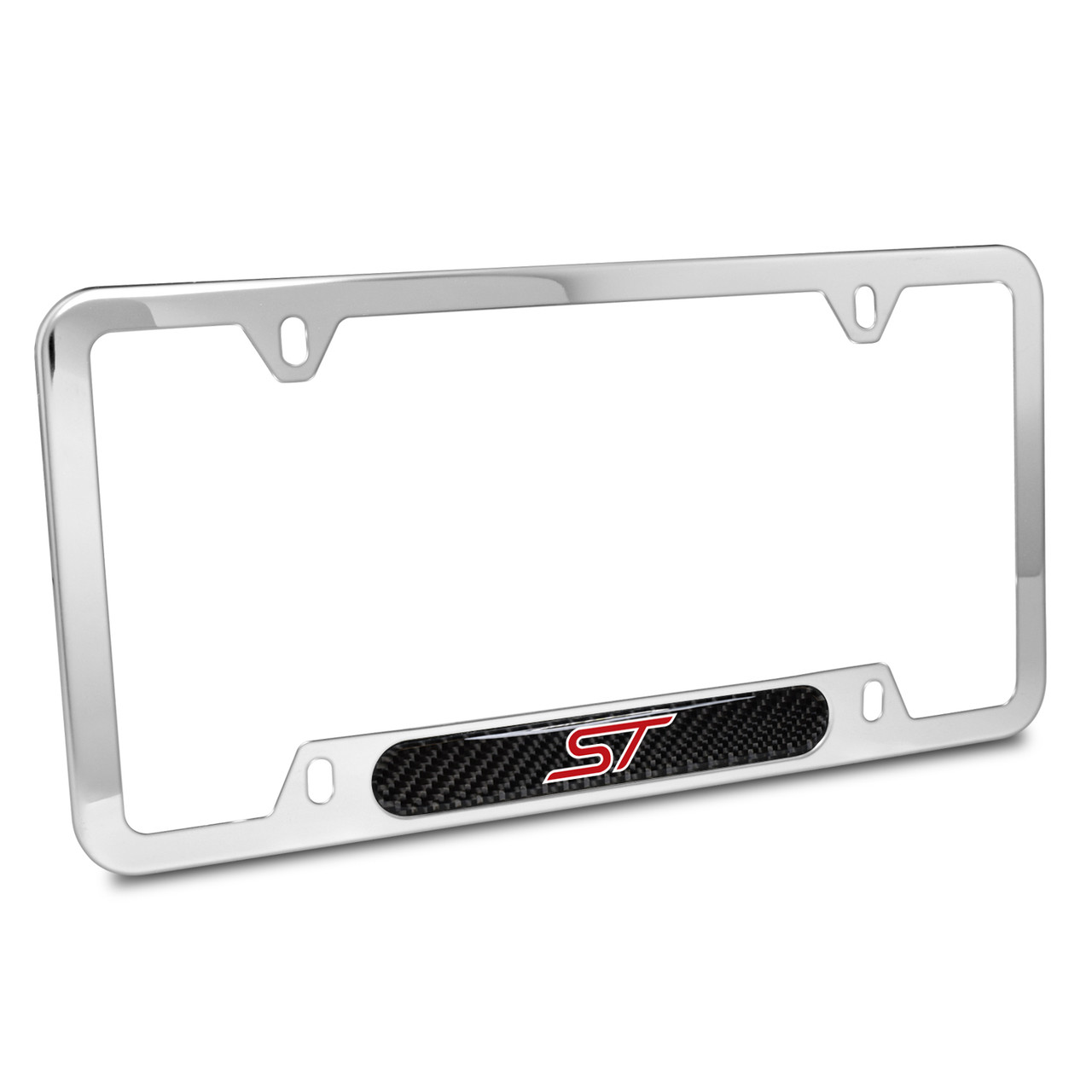 Ford Focus ST Real Carbon Fiber Nameplate Chrome Stainless Steel ...