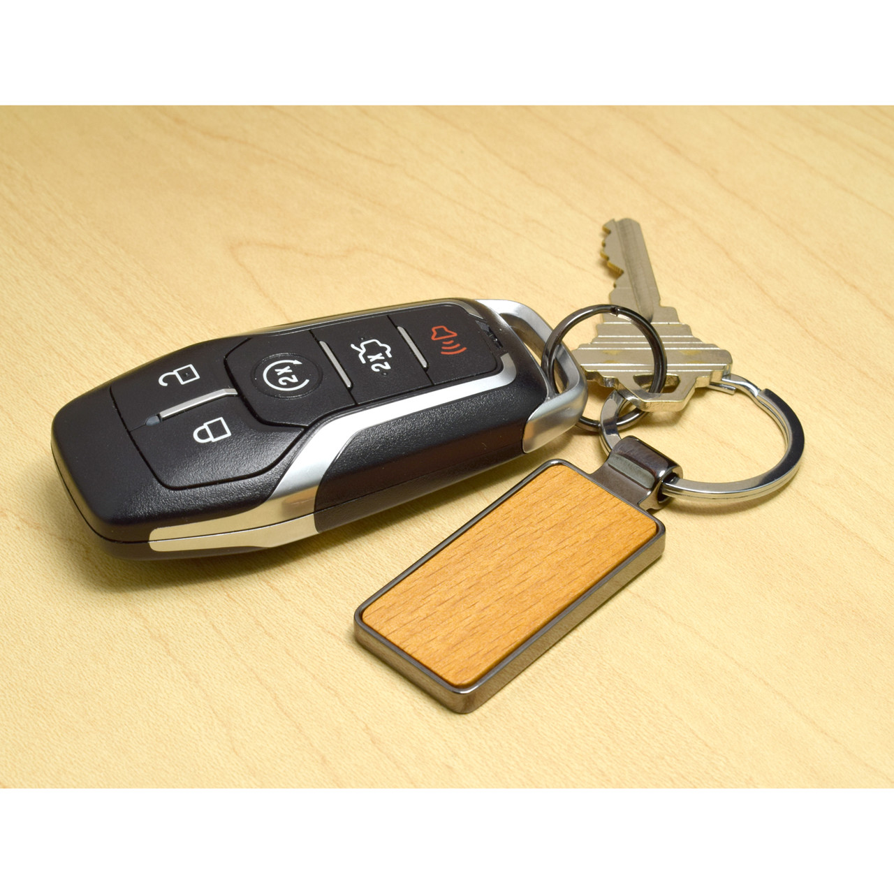 Ford Mustang 50 Years Laser Engraved Maple Wood Gunmetal Frame Case Key ...