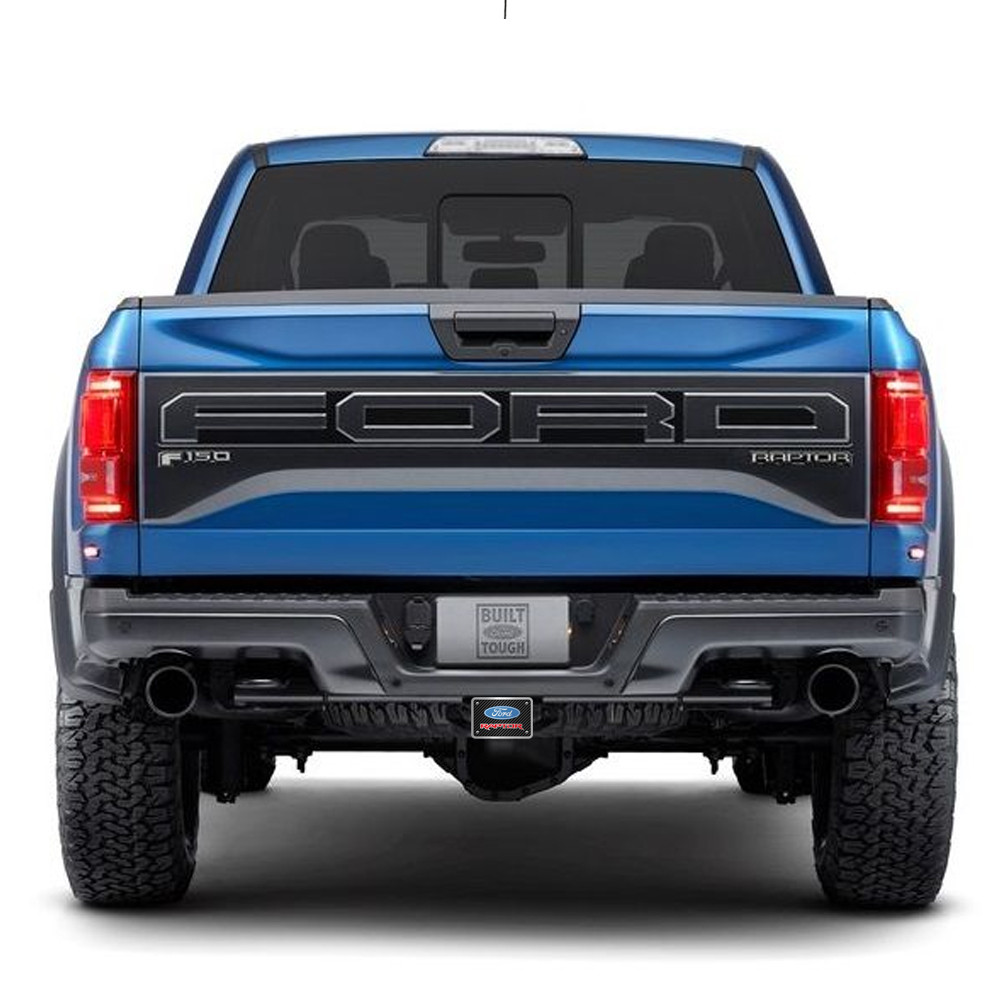 Ford Raptor in Red 3D Logo Carbon Fiber Look Billet Aluminum Tow Hitch ...