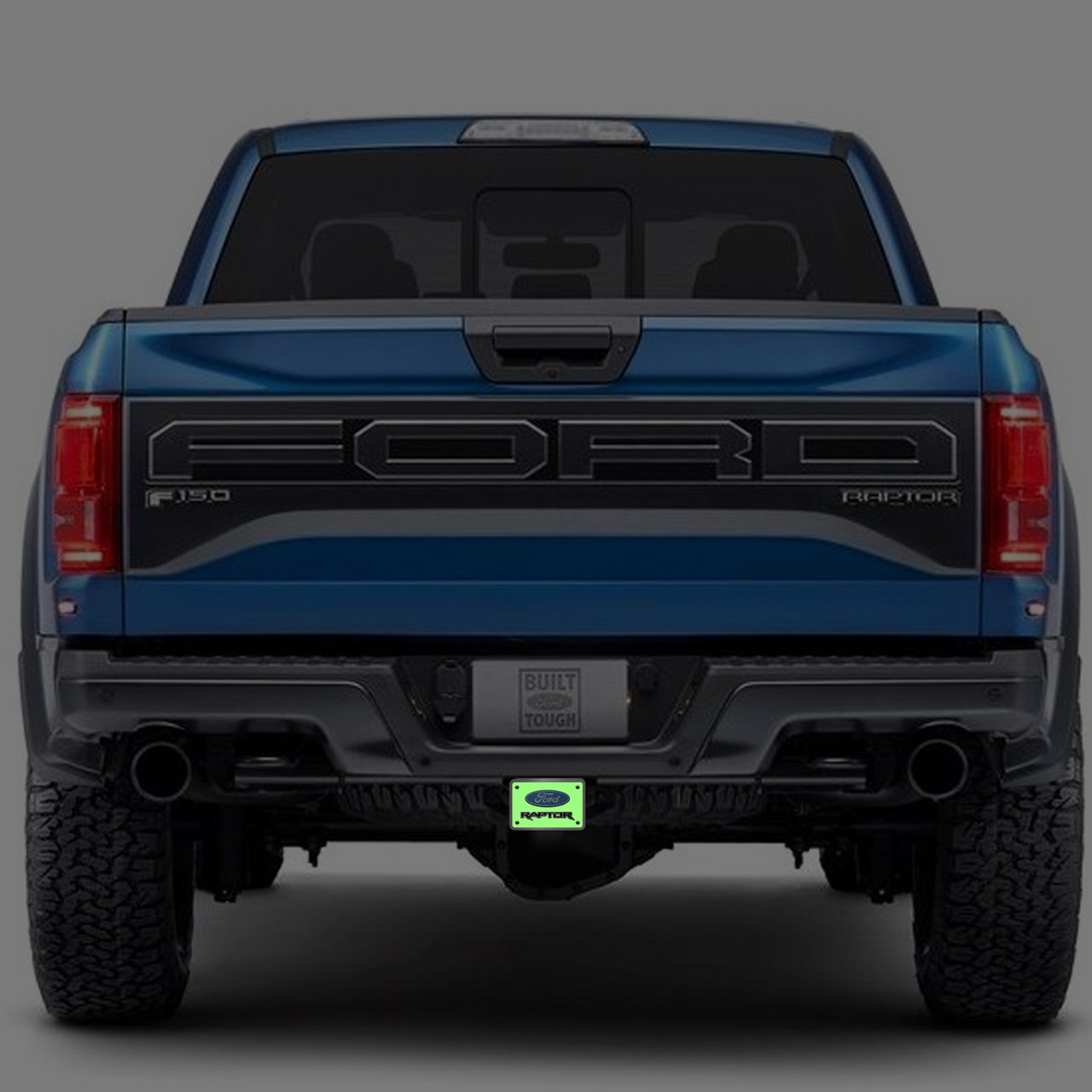 Ford Raptor 3D Logo Night Glow Luminescent Billet Aluminum 2 inch Tow ...