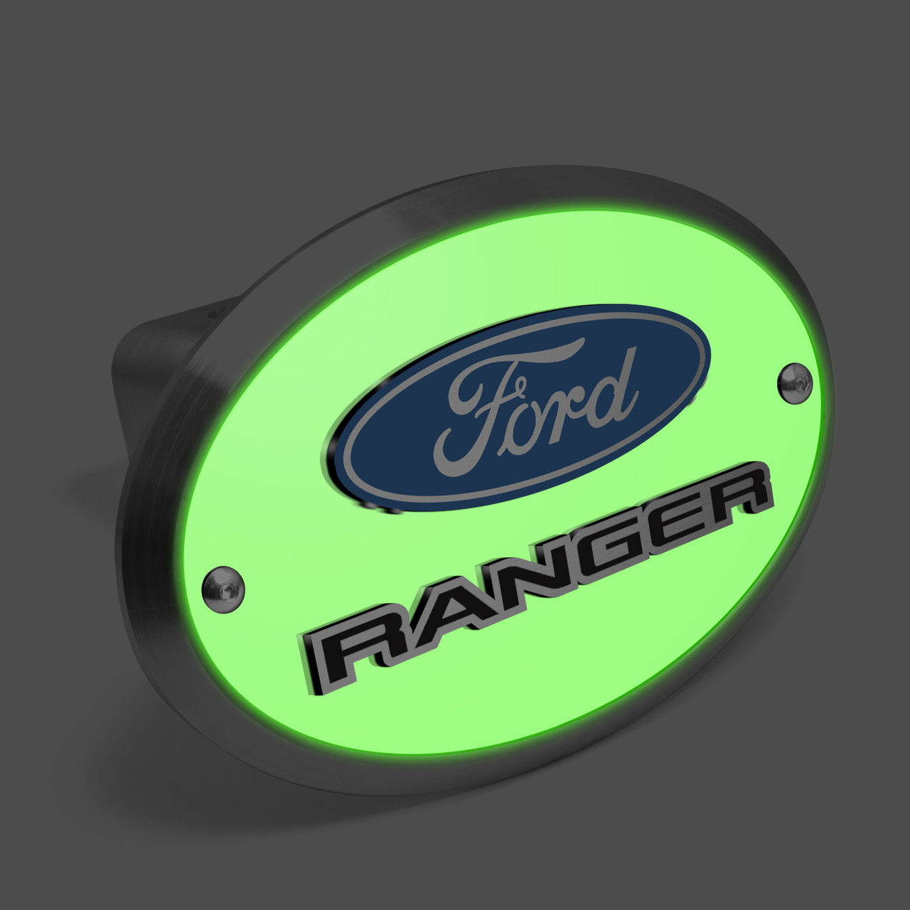 Ford Ranger 3D Logo Night Glow Luminescent Oval Billet Aluminum 2 inch ...