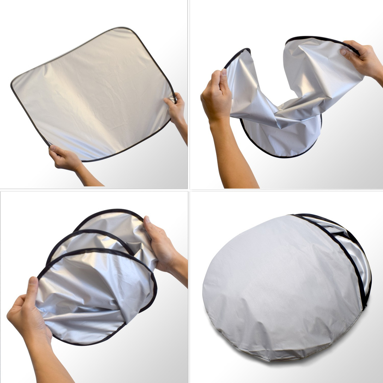 Ford Mustang 50 Years Dual Panels Easy Folding Windshield Sun Shade ...