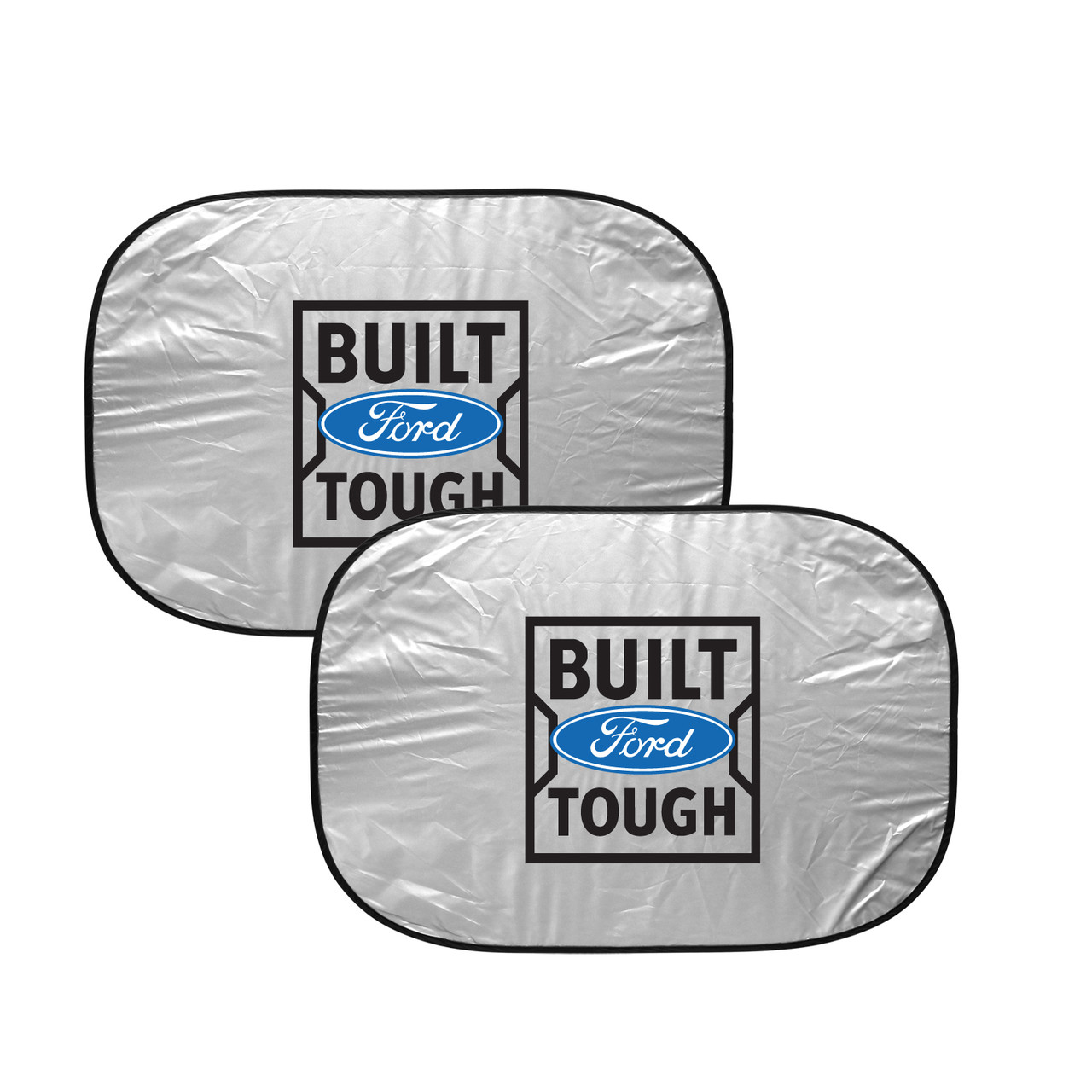 Ford Built-Ford-Tough Dual Panels Easy Folding Windshield Sun Shade ...
