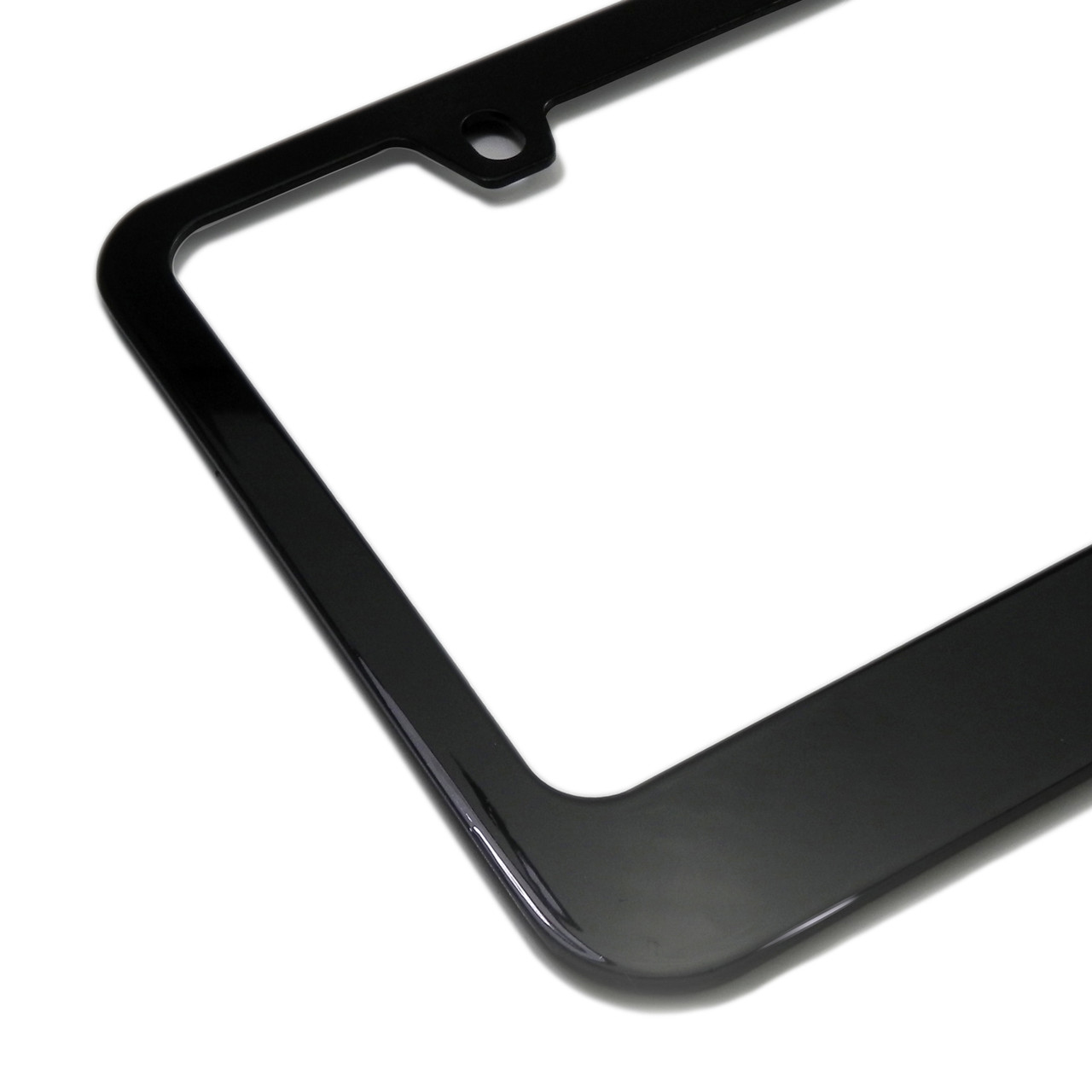 Chrysler Logo in 3D Black on Black Metal License Plate Frame - Car ...