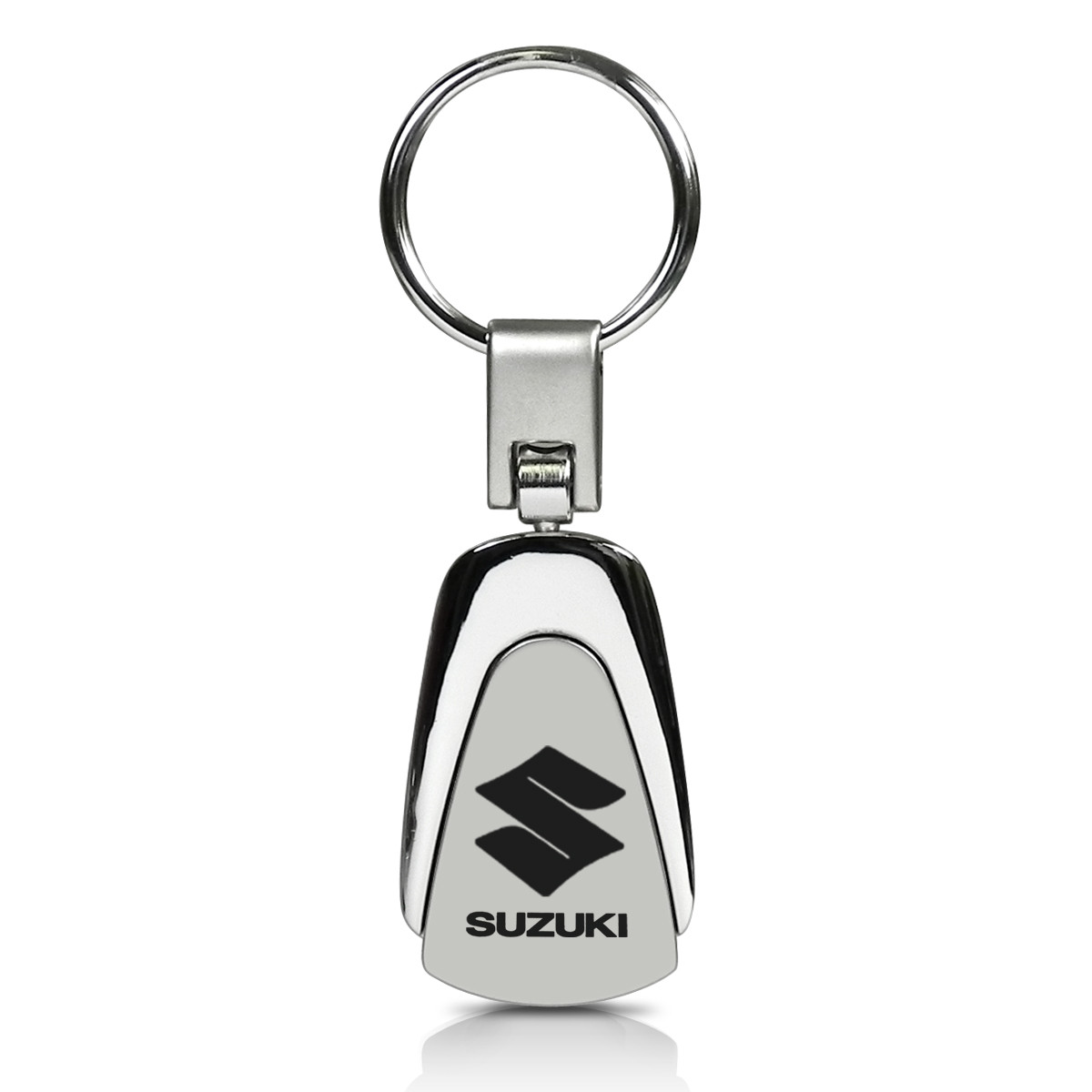 Suzuki Chrome Metal Tear Drop Auto Key Chain - Car Beyond Store
