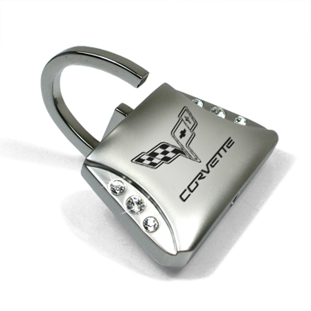 Chevrolet Corvette C6 Clear Crystals Purse Shape Key Chain - Car Beyond ...